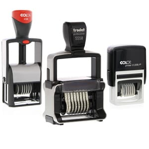 Cijferstempels met tekst | stempels.com