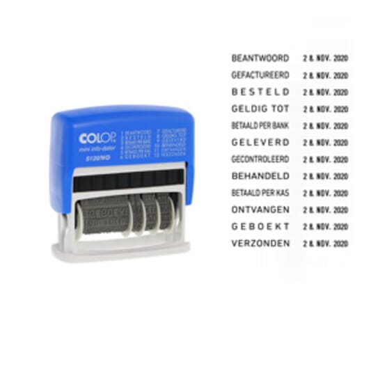Colop datumstempels met tekst | stempels.com